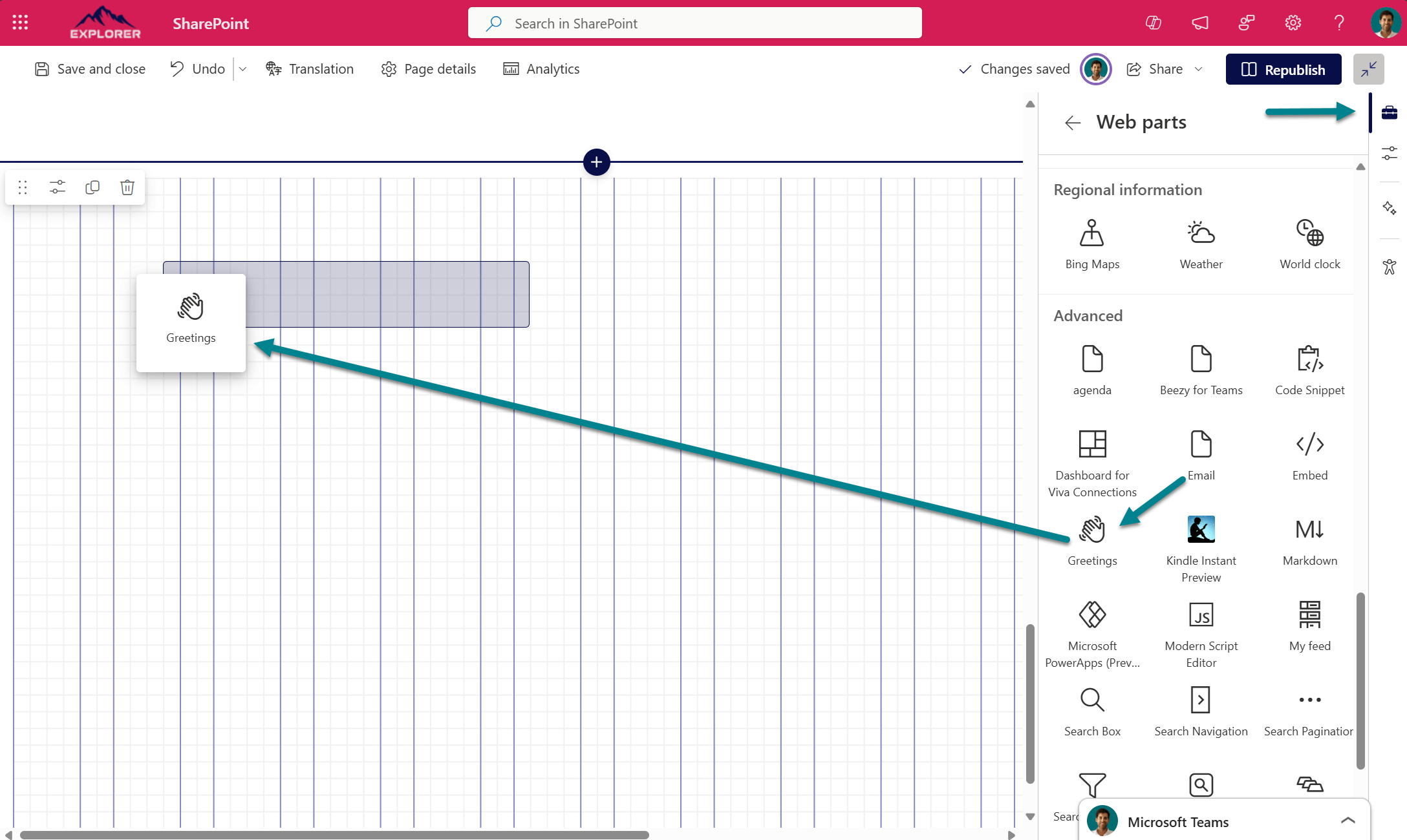 How to Add Web Parts to a Flexible Section in SharePoint - HANDS ON ...